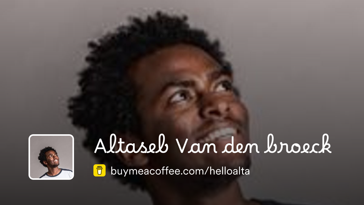 Altaseb Van den broeck is photographer & digital marketeer - Buymeacoffee