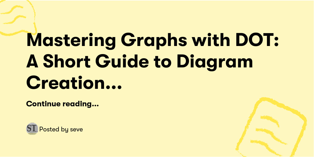 Mastering Graphs with DOT: A Short Guide to Diagram Creation (Markdown ...