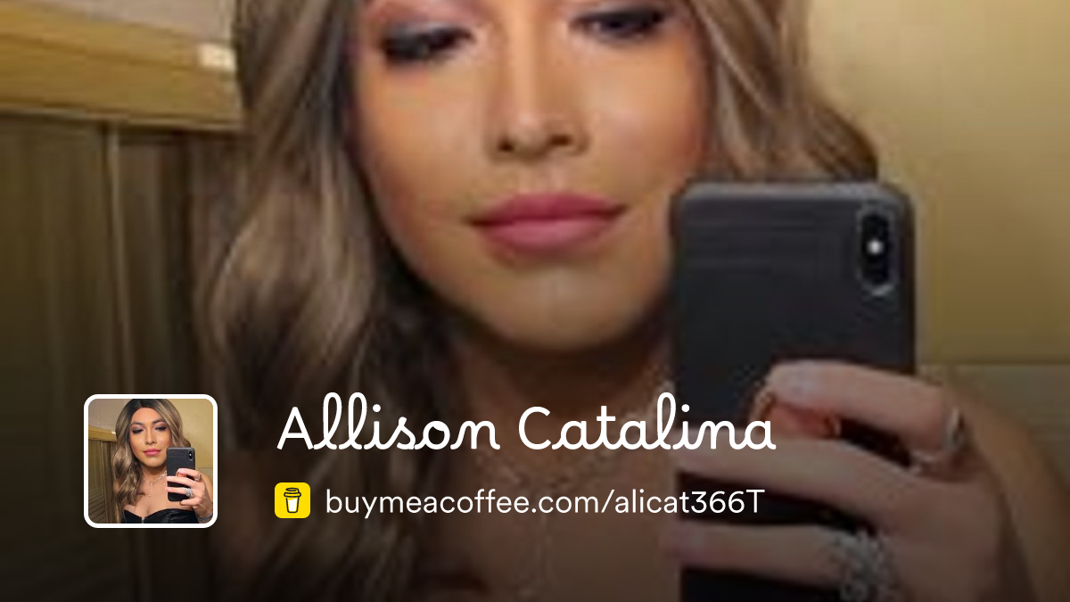 Allison Catalina is fashion photos - Buymeacoffee
