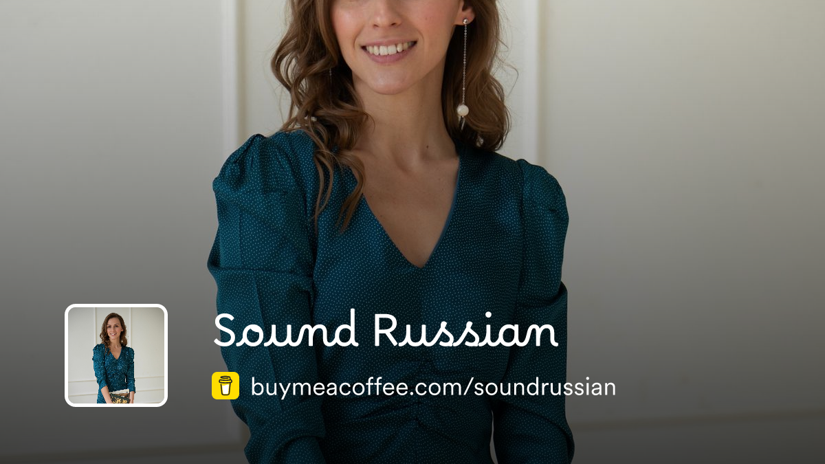 Sound Russian - Buymeacoffee