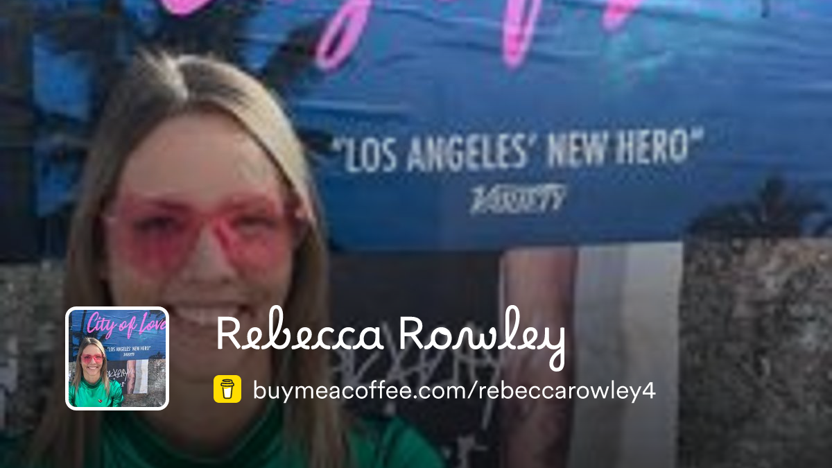 Rebecca Rowley - Buymeacoffee