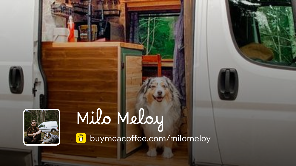 Milo Meloy is creating cozy & relaxing vanlife content on Youtube & Instagram :) - Buymeacoffee
