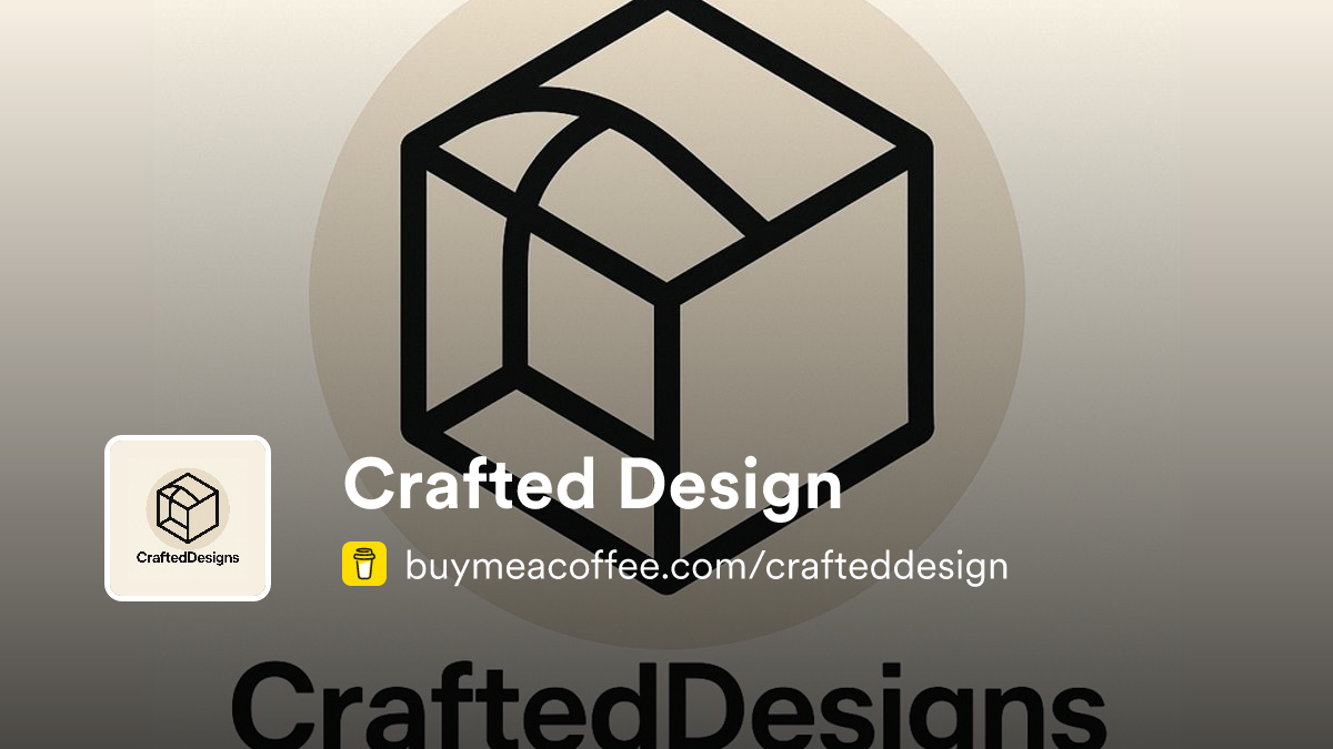 Crafted Design - Buymeacoffee