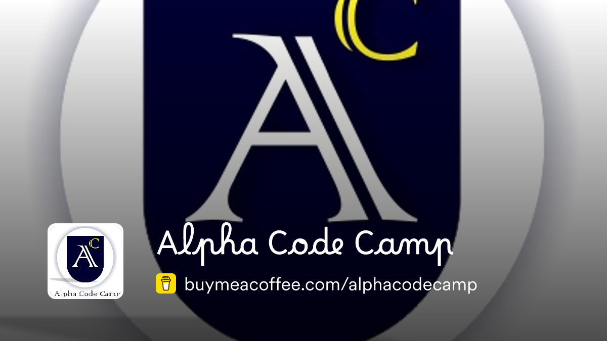 Alpha Code Camp - Buymeacoffee