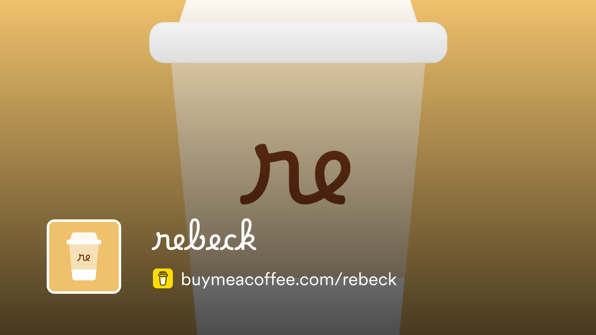 rebeck - Buymeacoffee