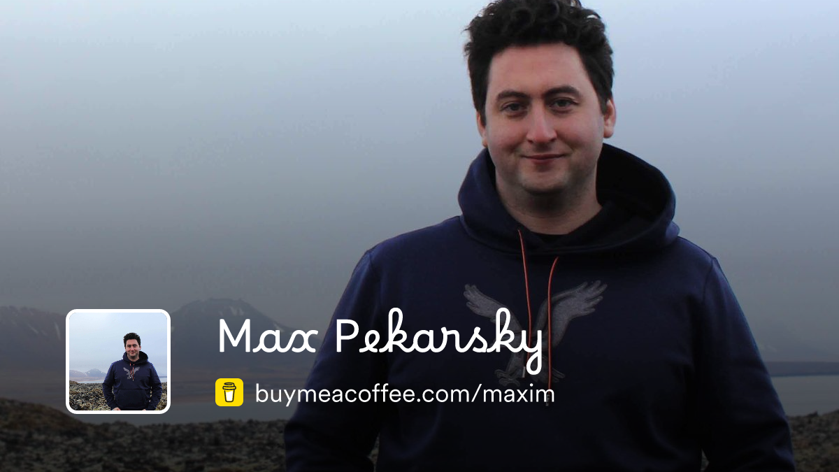 Max Pekarsky - Buymeacoffee