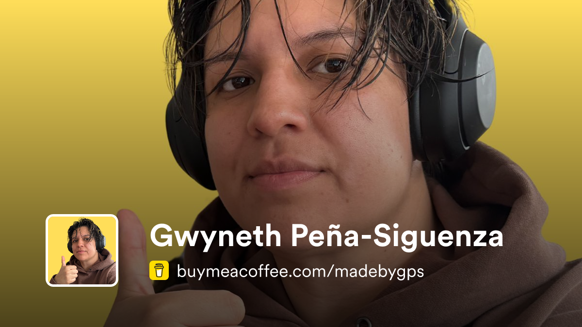Gwyneth Peña-Siguenza is doing cloud things and teaching them online - Buymeacoffee