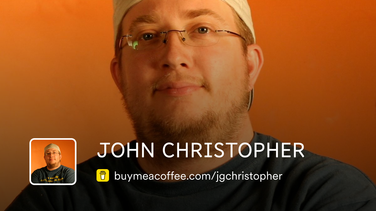 JOHN CHRISTOPHER - Buymeacoffee