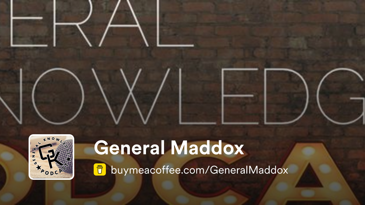 General Maddox - Buymeacoffee