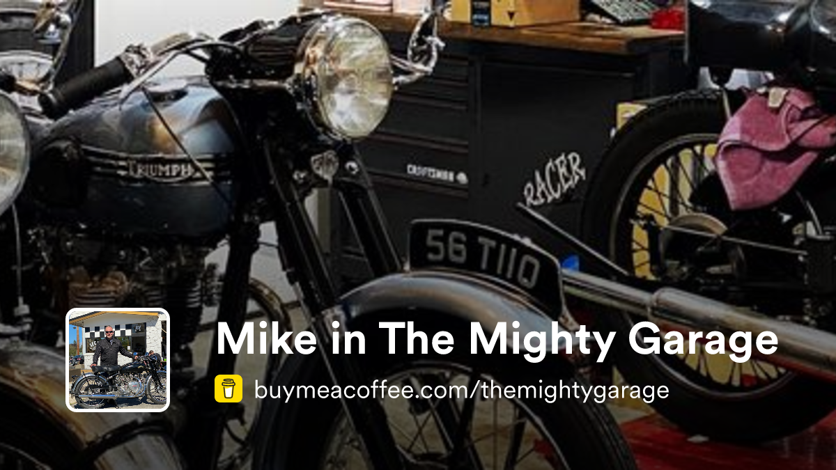 Mike in The Mighty Garage - Buymeacoffee