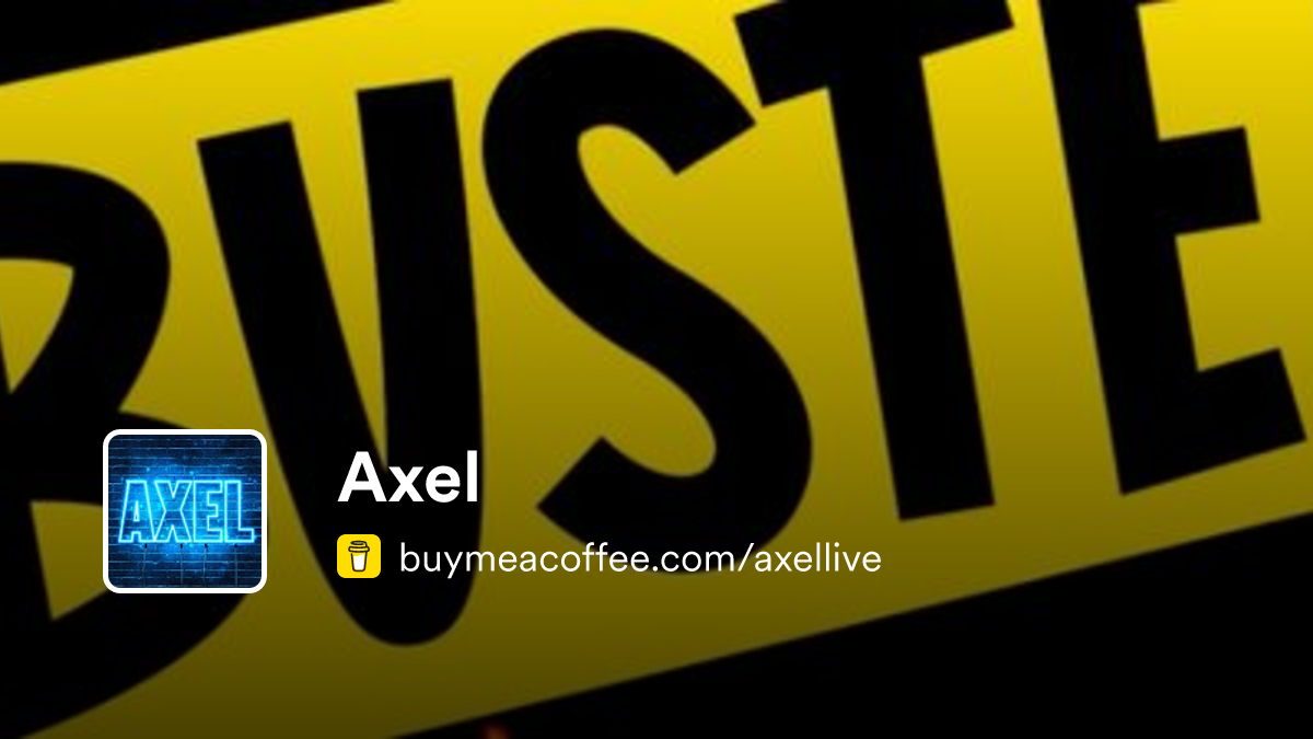 Axel is Livestreams - Buymeacoffee