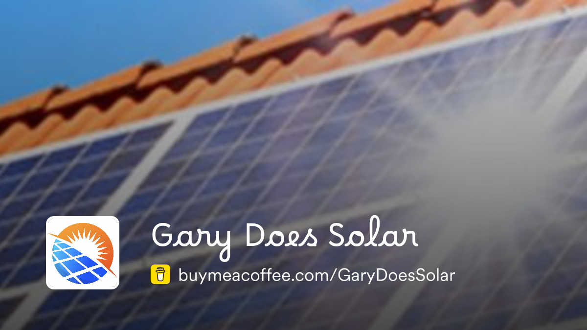 Gary Does Solar - Buymeacoffee