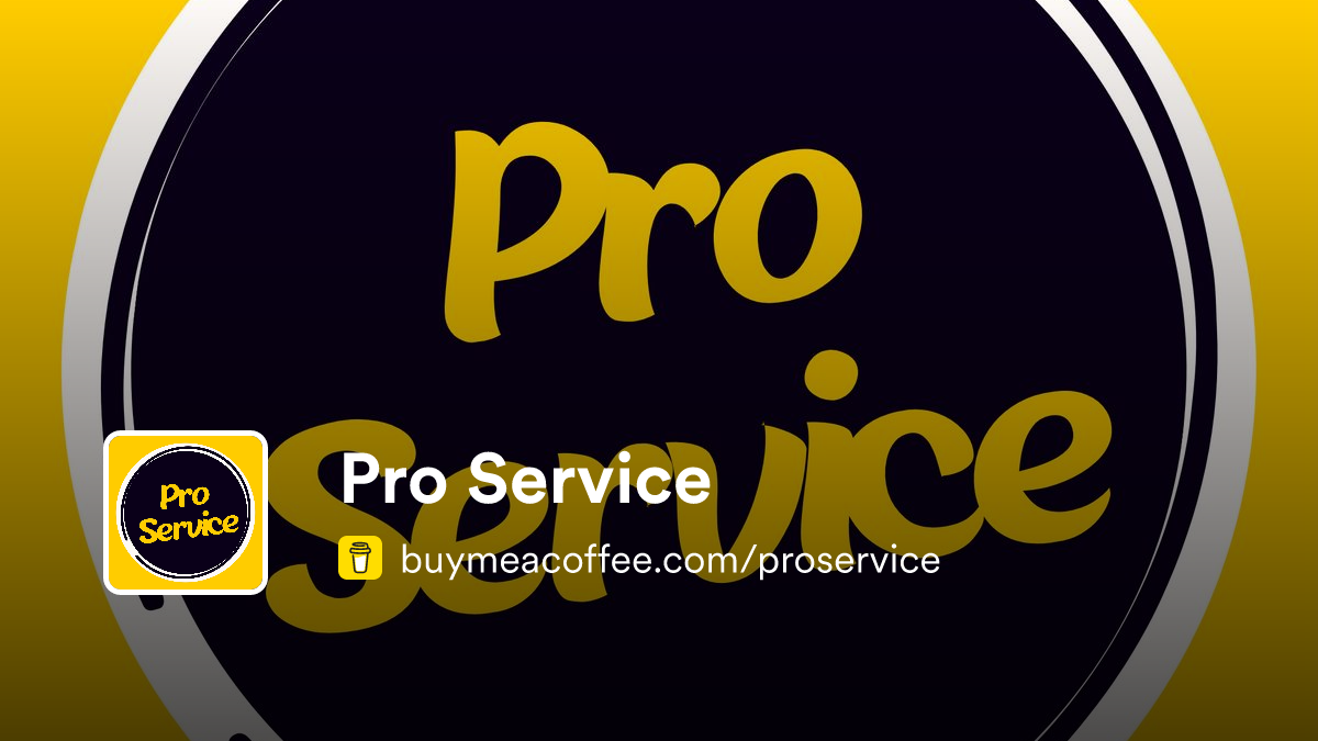 Pro Service - Buymeacoffee