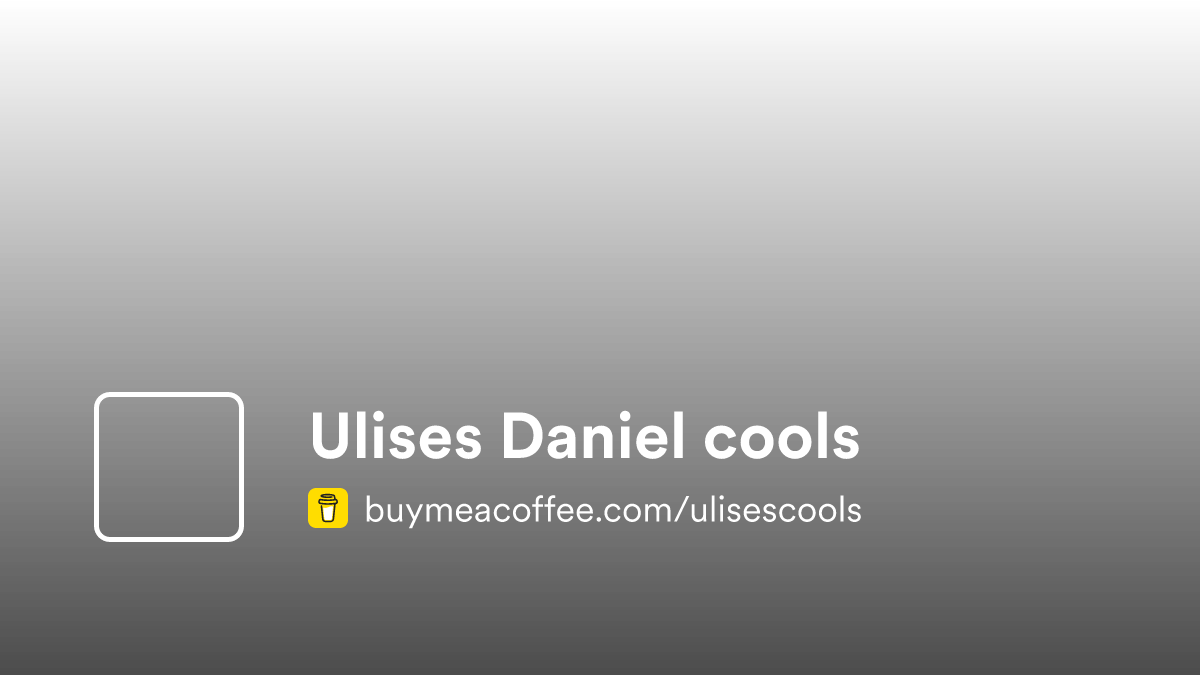 Ulises Daniel cools is Blog, diseño web y marketing digital - Buymeacoffee
