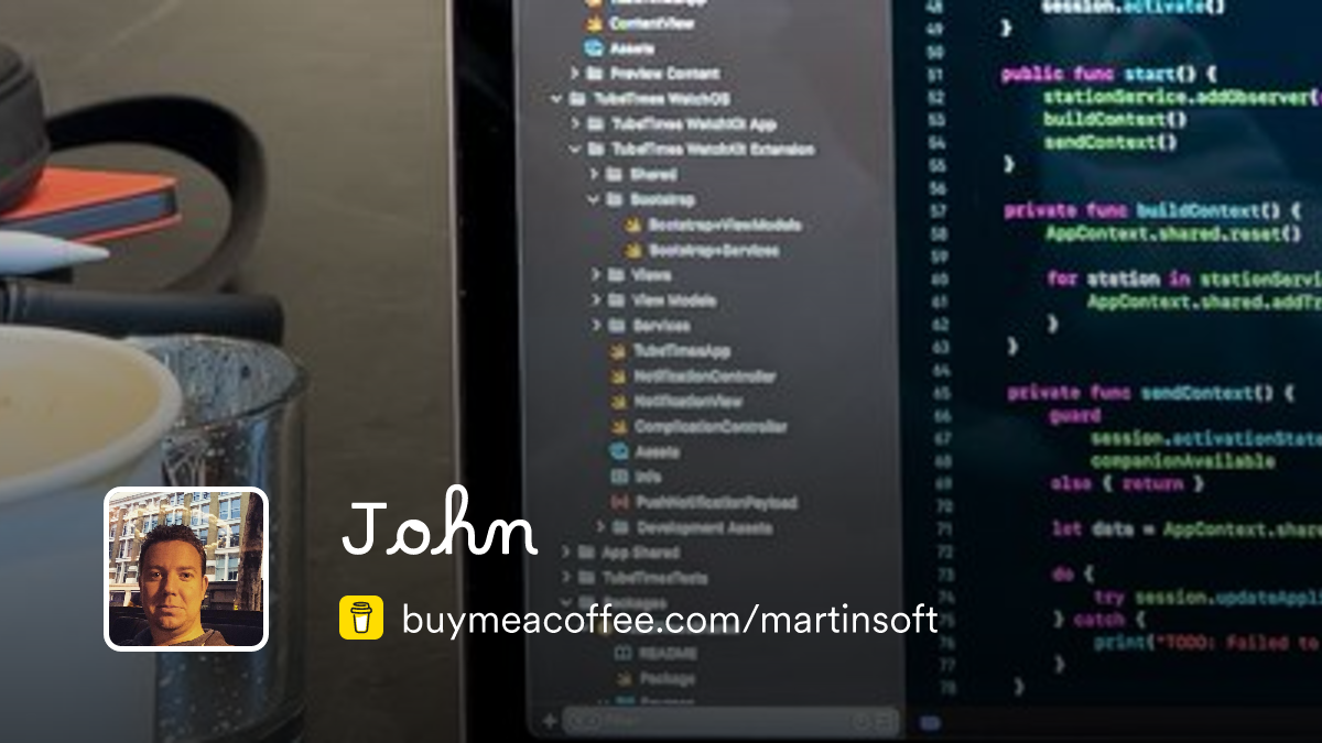 John is creating iOS apps, running a freelance business, creating IG ...