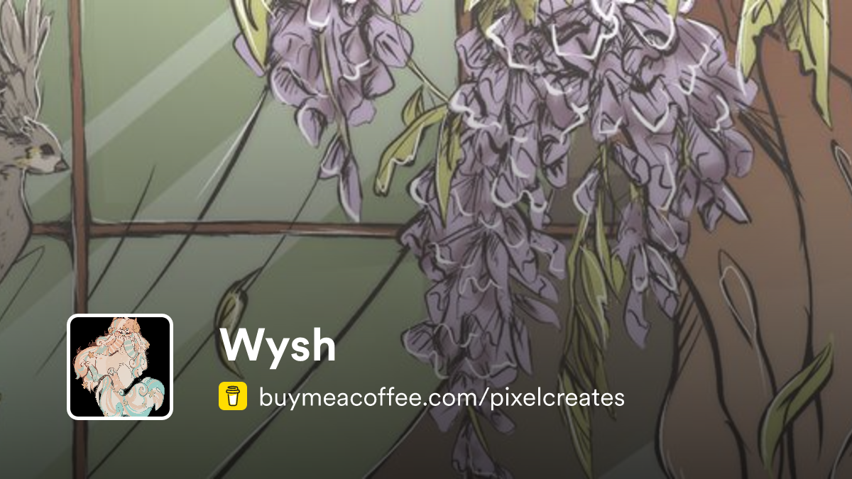 Wysh is creating digital art. - Buymeacoffee