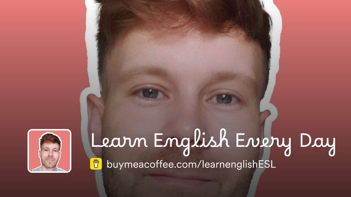 Learn English Every Day - Buymeacoffee