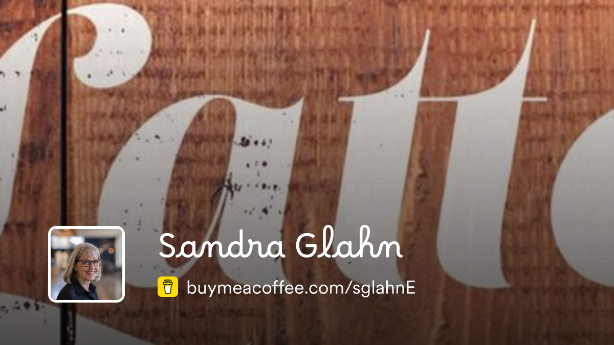 Sandra Glahn - Buymeacoffee