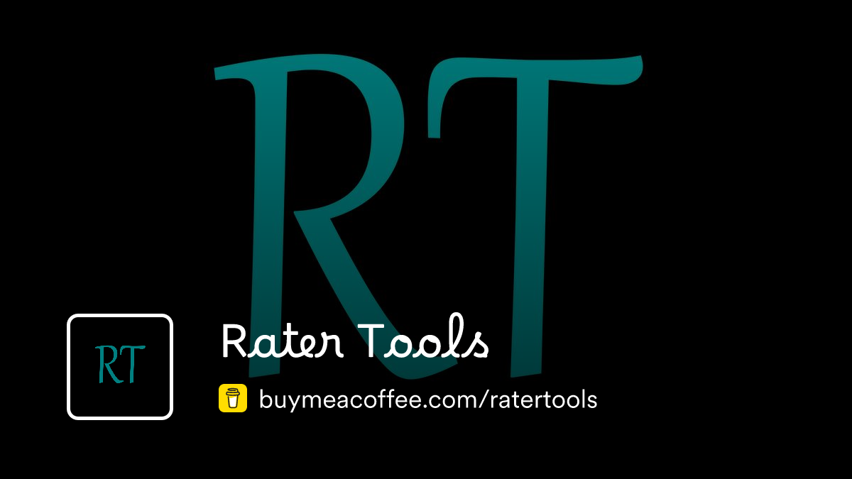 Rater Tools - Buymeacoffee