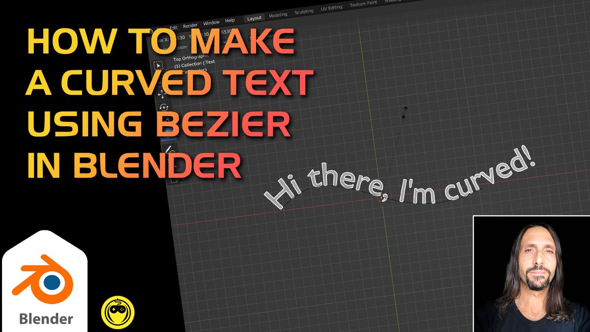 Blender Tip How To Make A Curved Text Using A Bezier Curve — Frank Eno
