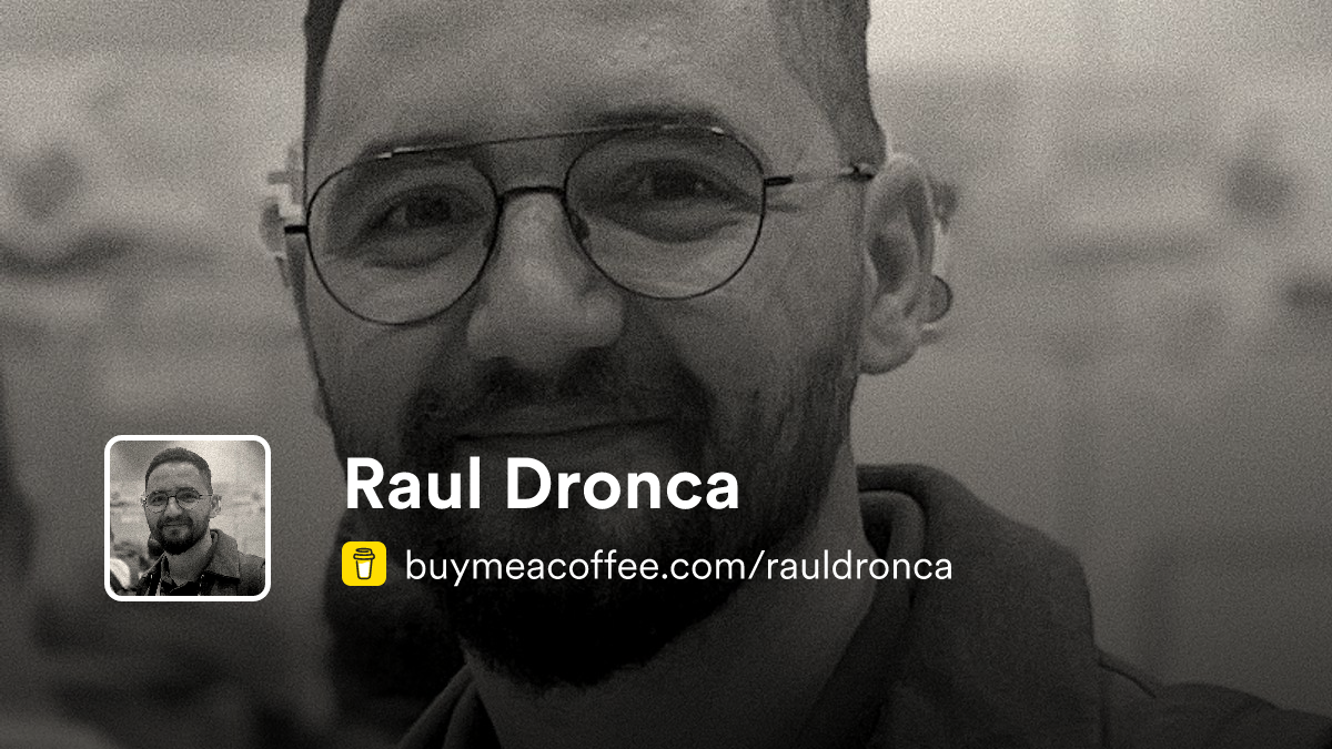 Raul Dronca - Buymeacoffee
