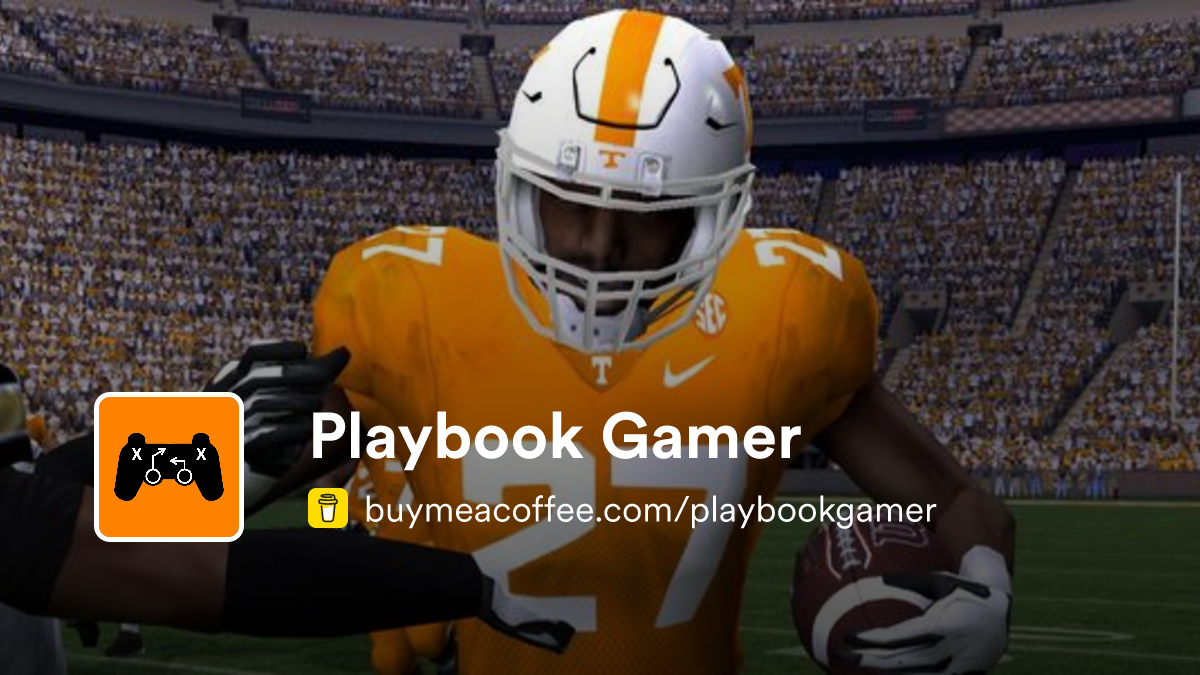 Playbook Gamer is Helping football gamers like myself. - Buymeacoffee