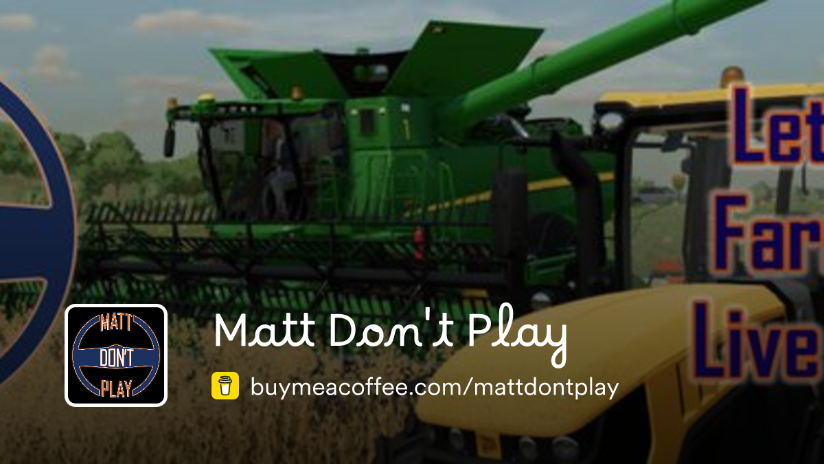 Matt Don't Play - Buymeacoffee