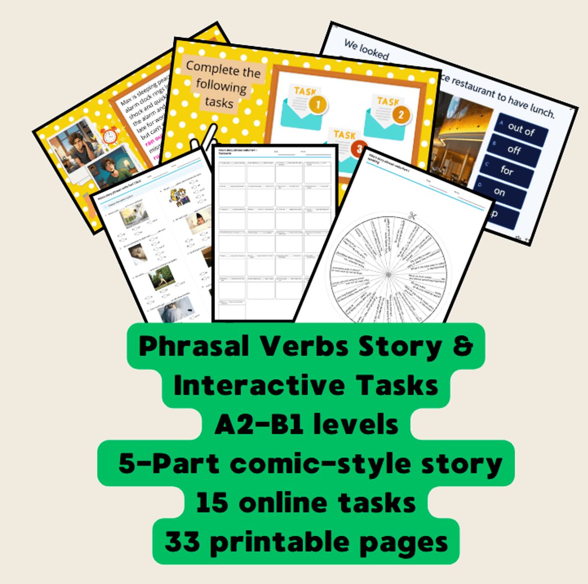 🚀 Make Phrasal Verbs Fun & Easy for A2 Students! 🚀 — Julia - Buymeacoffee