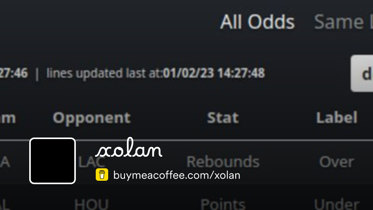 xolan is wrangling data to save you time. - Buymeacoffee