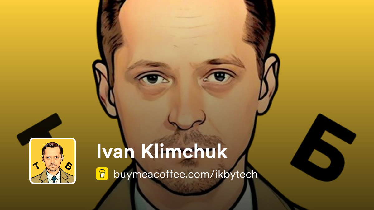Ivan Klimchuk - Buymeacoffee
