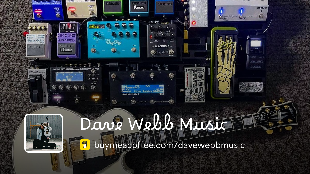 Dave Webb Music is creating Music content for YouTube - Buymeacoffee