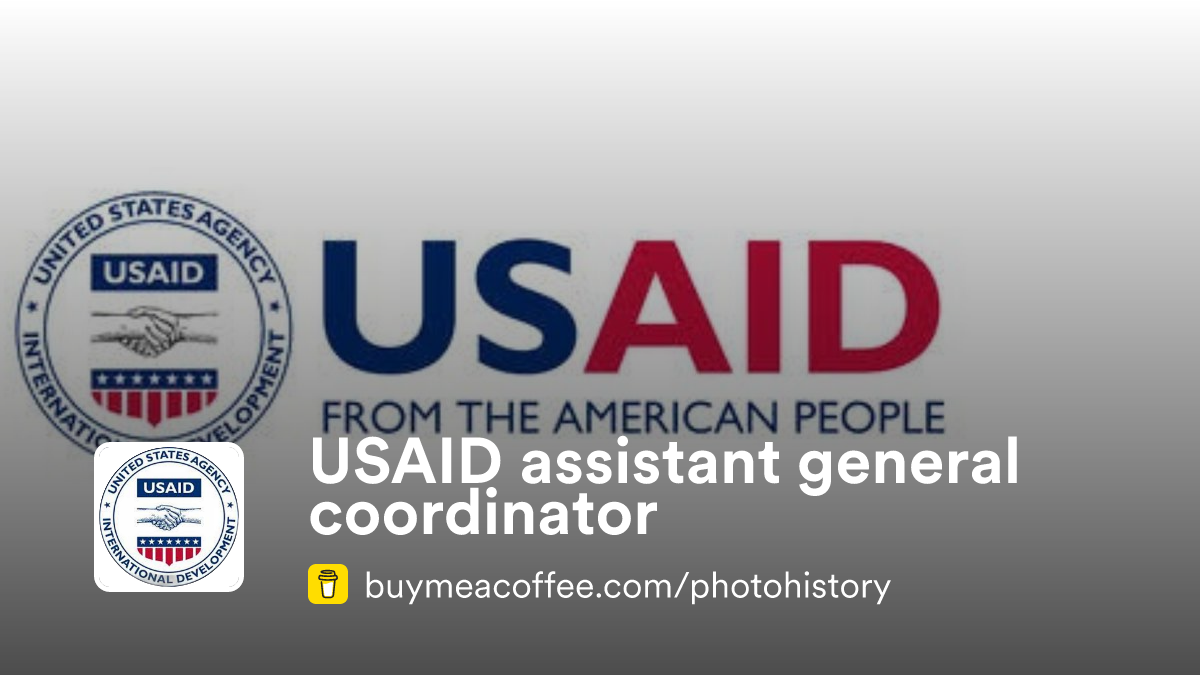 USAID assistant general coordinator is Help people to disaster. 🙏 ...