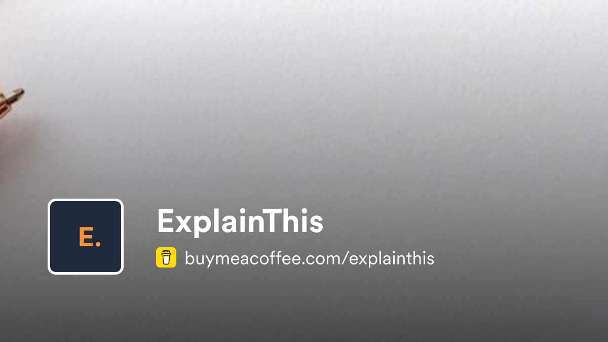 ExplainThis is Free Software Engineering and AI Content - Buymeacoffee