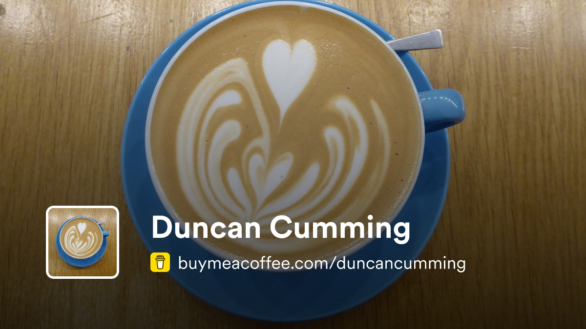Duncan Cumming - Buymeacoffee
