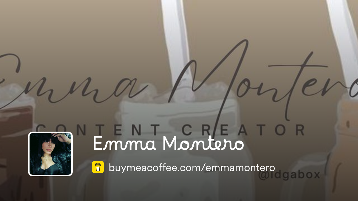 Emma Montero - Buymeacoffee
