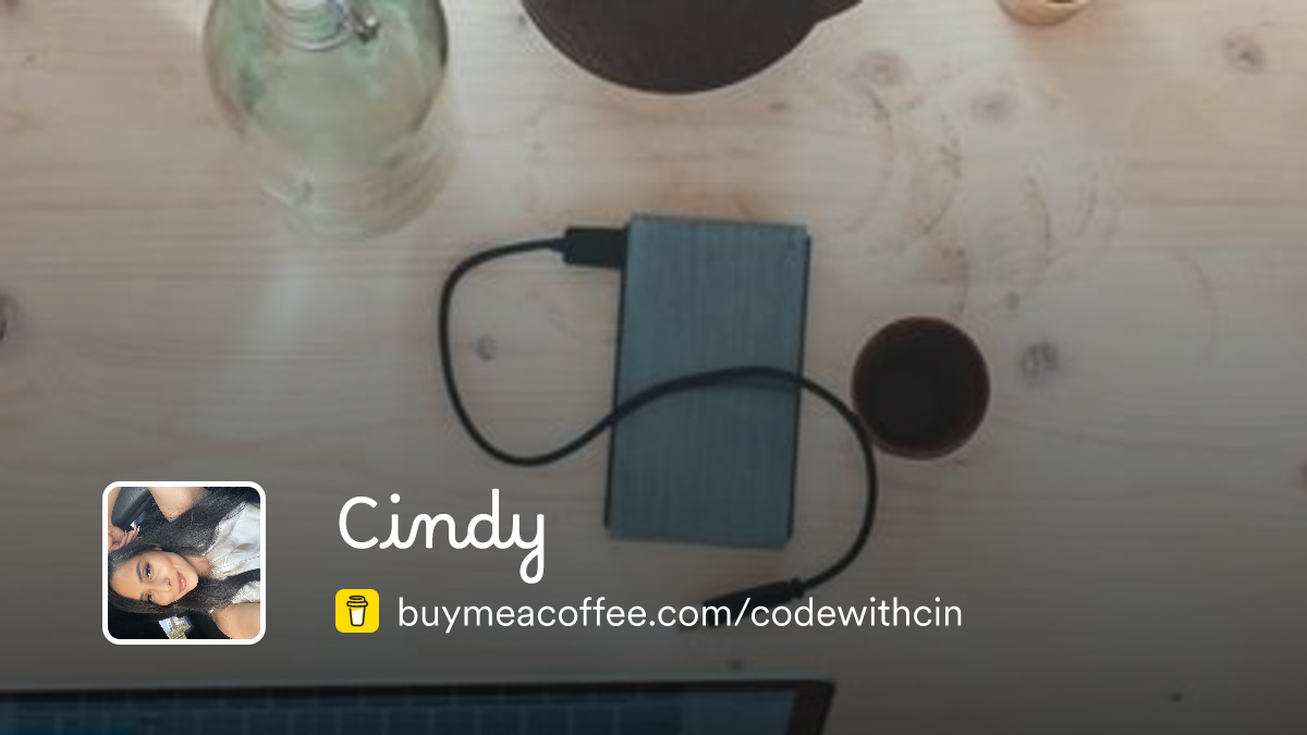 Cindy is Photography, Coding Journey, & Motivation - Buymeacoffee
