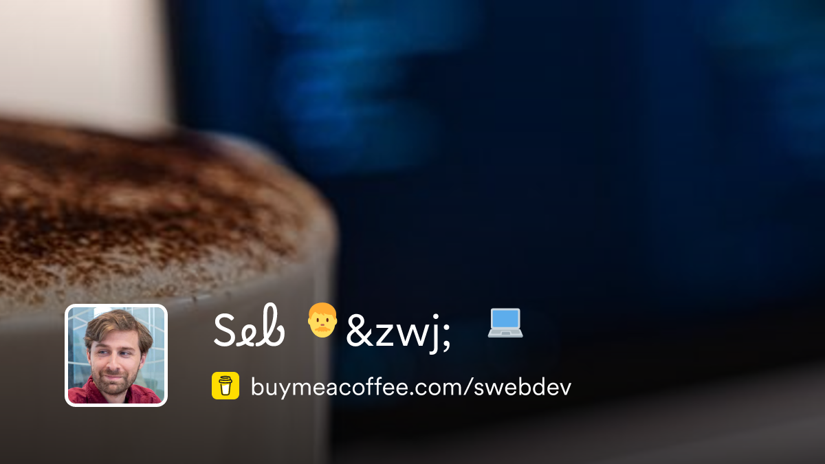 Seb 👨‍💻 - Buymeacoffee