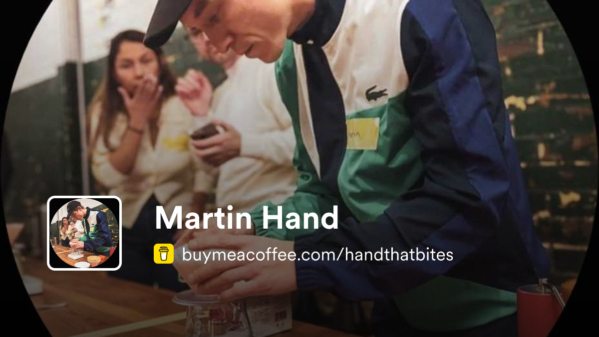 Martin Hand is Creating coffee content. - Buymeacoffee