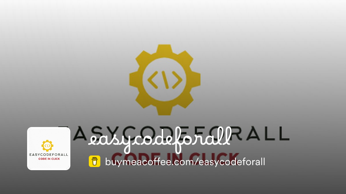 easycodeforall - Buymeacoffee