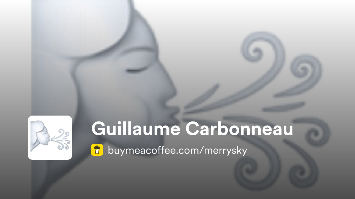 Guillaume Carbonneau - Buymeacoffee