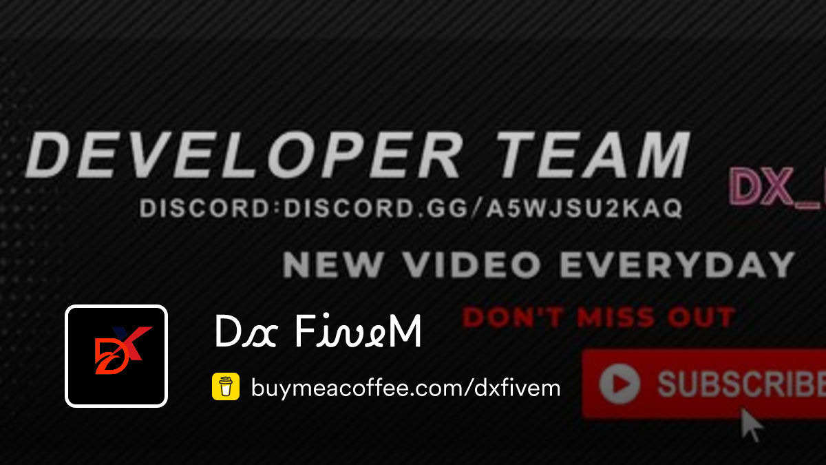 Dx FiveM is FiveM Server Developer - Buymeacoffee