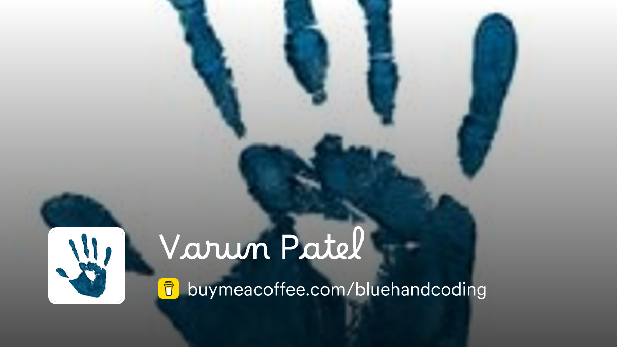 Varun Patel - Buymeacoffee
