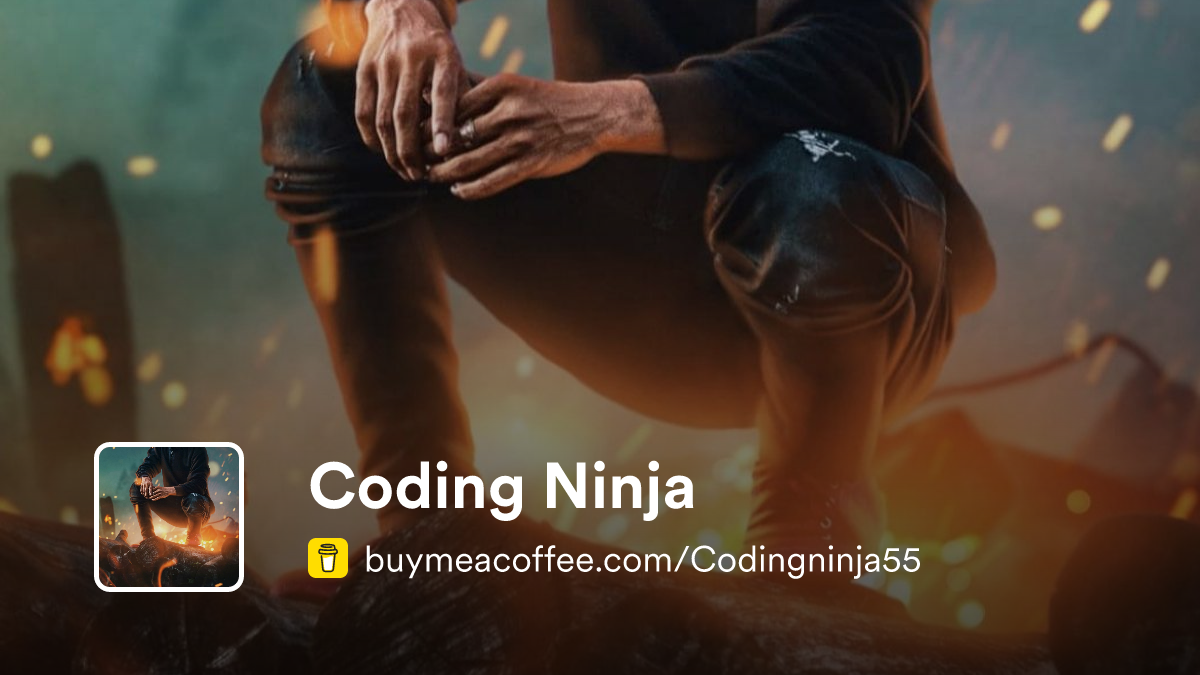 Coding Ninja - Buymeacoffee