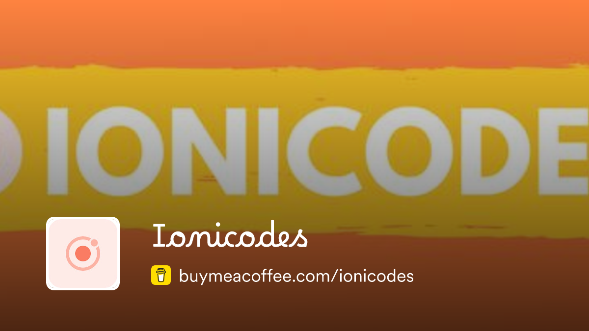 Ionicodes is is a collection of Ionic AngularMobile App UI, Components & Resources. - Buymeacoffee