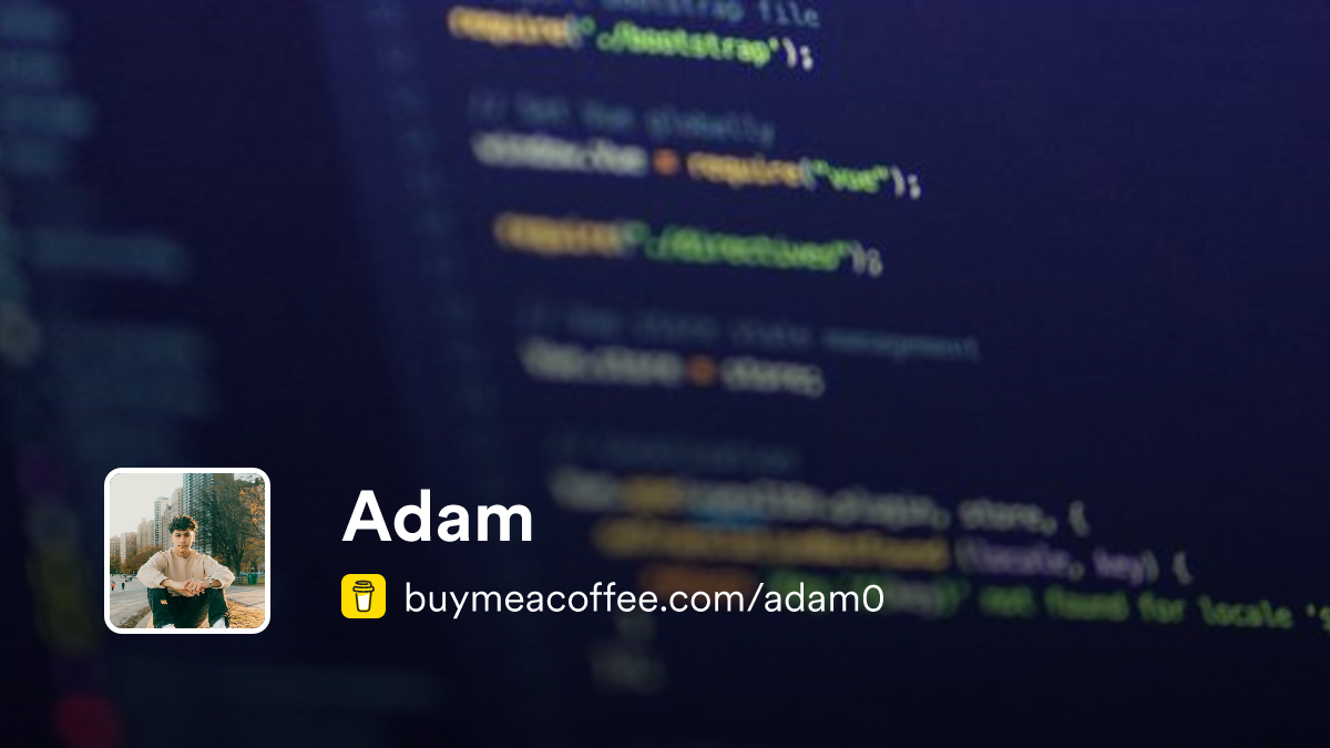 Adam - Buymeacoffee