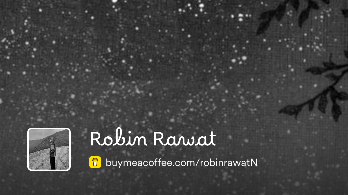 Robin Rawat - Buymeacoffee