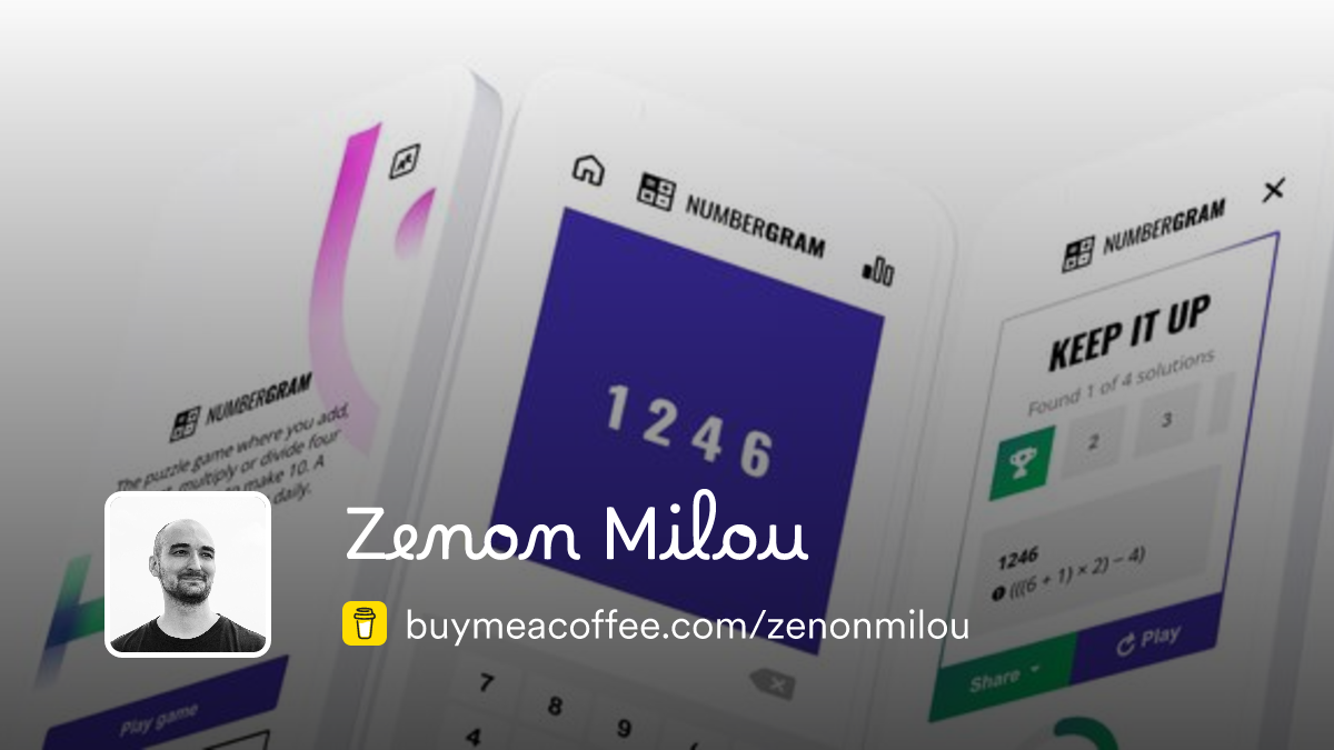 Zenon Milou - Buymeacoffee