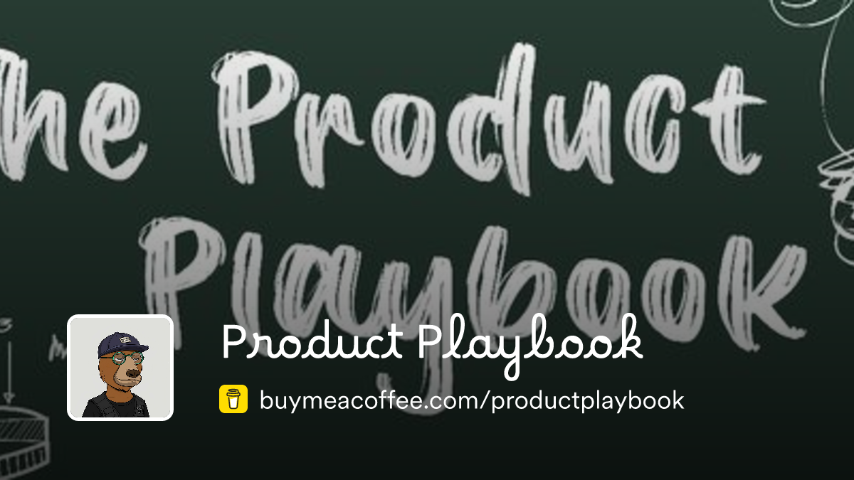 Product Playbook - Buymeacoffee