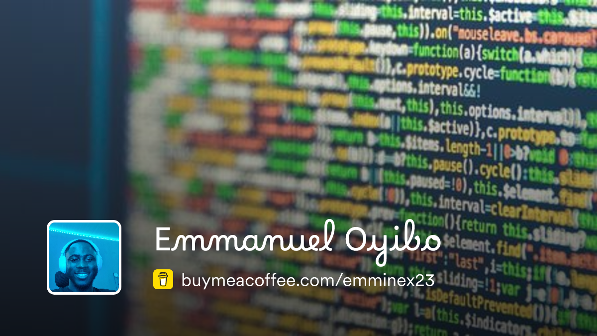 Emmanuel Oyibo - Buymeacoffee
