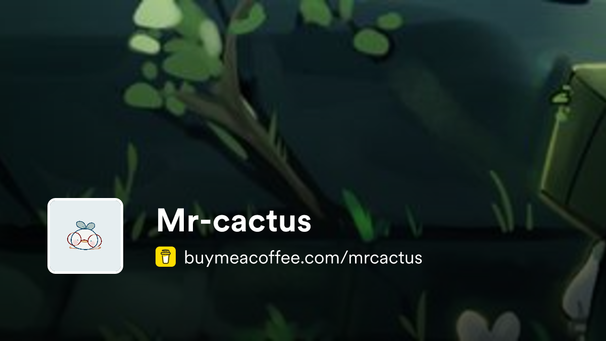 Mr-cactus is Digital Artist - Buymeacoffee